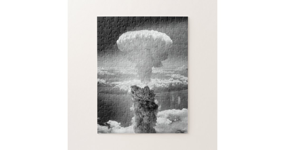 Nuclear Atomic Bomb Mushroom Cloud Jigsaw Puzzle | Zazzle