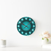 Nuclear Atomic High Tech Clock | Zazzle