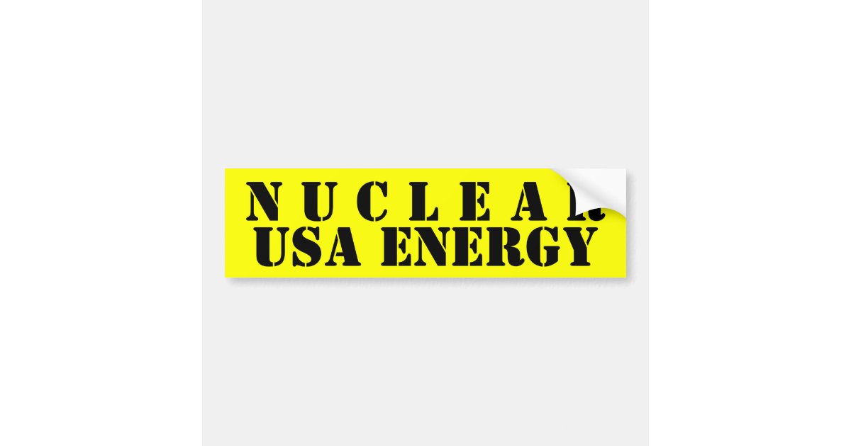 NUCLEAR BUMPER STICKER | Zazzle