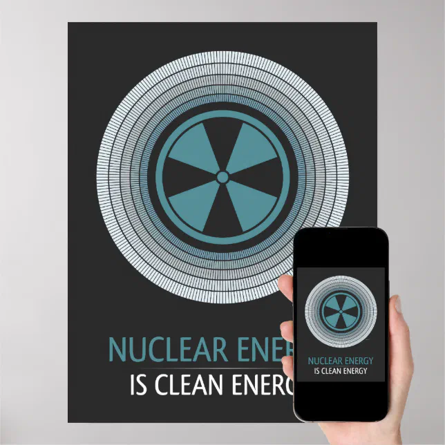 Nuclear Energy Is Clean Energy Poster | Zazzle