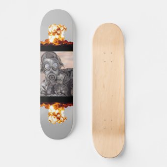 Nuclear Explosion Cool Skateboard | Zazzle