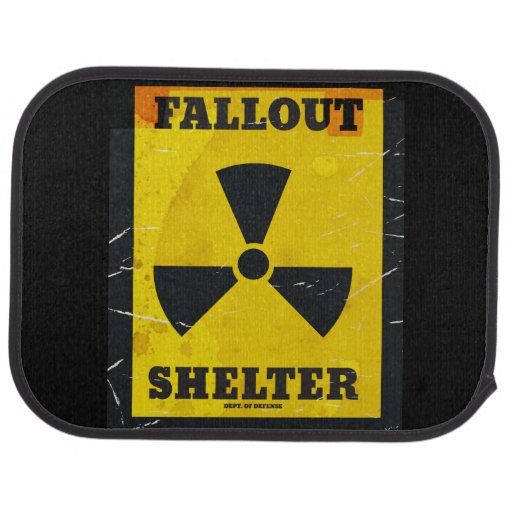 Nuclear Fallout Shelter poster Car Floor Mat | Zazzle