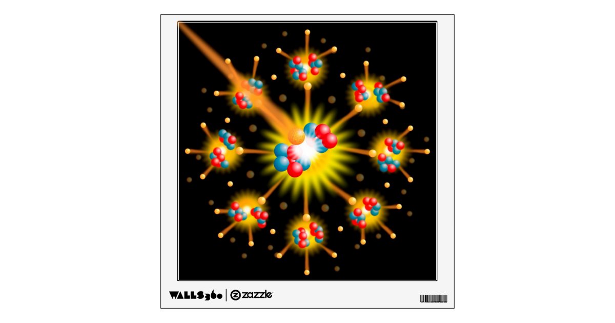 Nuclear Fission Science Wall Sticker | Zazzle
