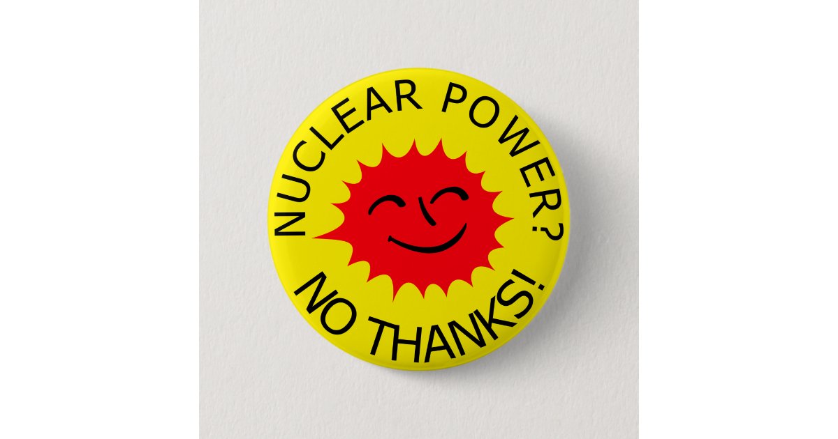 Nuclear Power Pinback Button | Zazzle