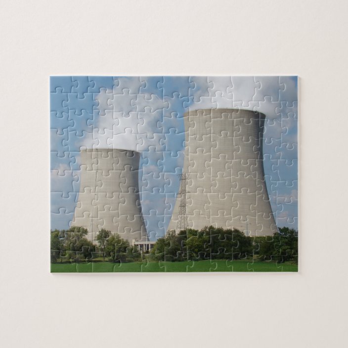 Nuclear Power Plant Cooling Towers Jigsaw Puzzle | Zazzle.com