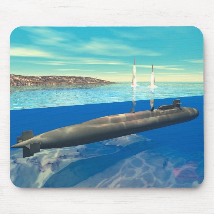 nuclear submarine mouse pad | Zazzle