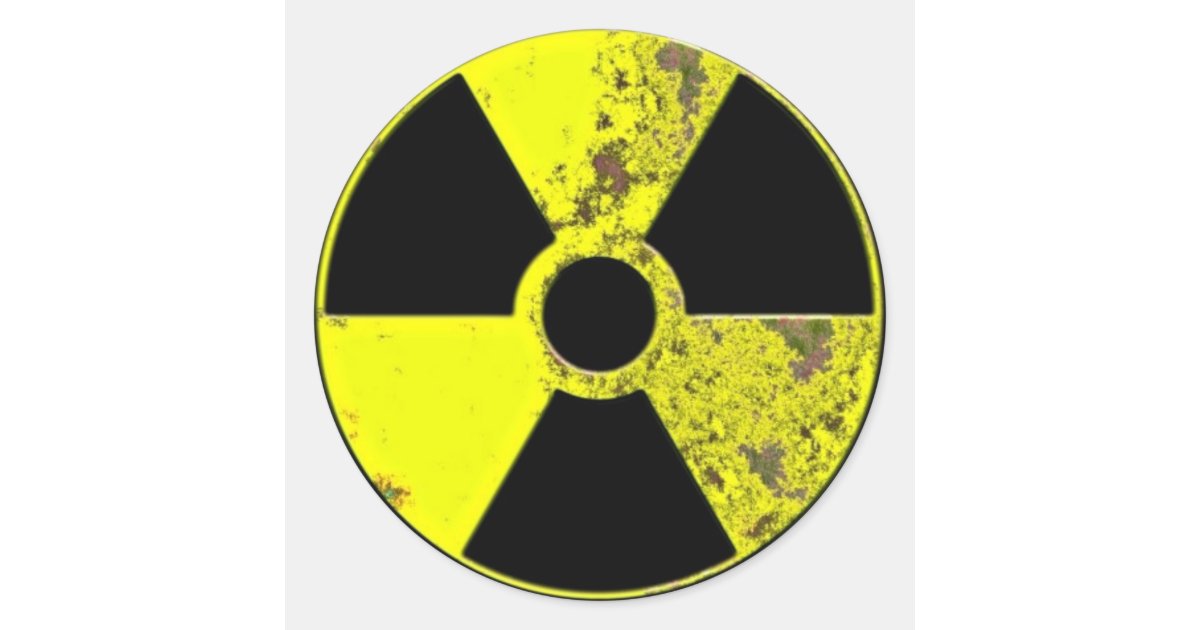 Nuclear Symbol Classic Round Sticker | Zazzle