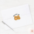 Nuggs About You Funny Food Nugget Pun Classic Round Sticker | Zazzle