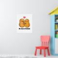 Nugs And Kisses Funny Chicken Nugget Pun Poster | Zazzle