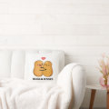 Nugs And Kisses Funny Chicken Nugget Pun Throw Pillow | Zazzle
