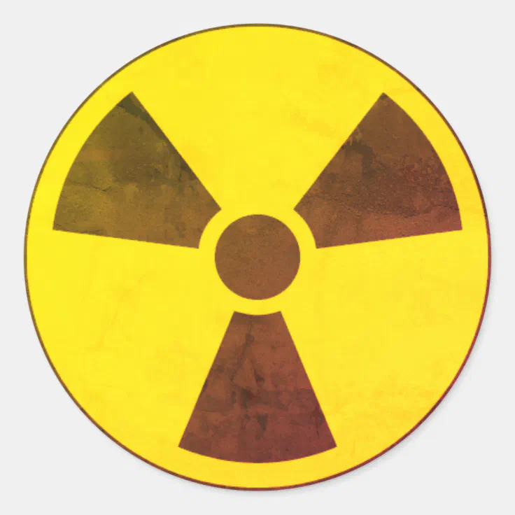 Nuke Classic Round Sticker | Zazzle