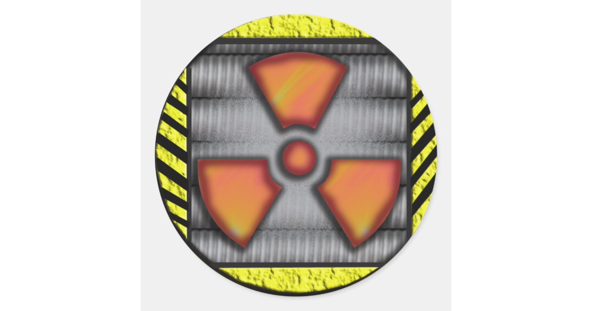 nuke classic round sticker | Zazzle