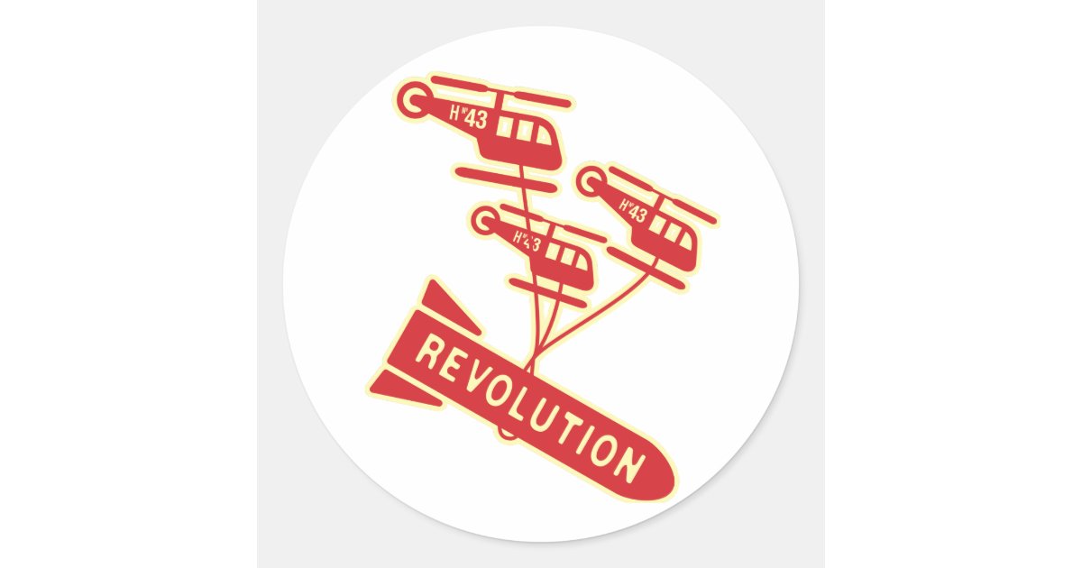 Nuke Revolution Classic Round Sticker | Zazzle