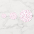 Number 100 Pattern Pink and White 100th Birthday Confetti | Zazzle