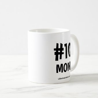 Number 10 Mom Coffee Mug | Zazzle