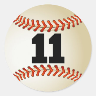 Number 11 Stickers | Zazzle