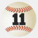 Number 11 Baseball Classic Round Sticker | Zazzle