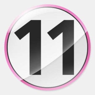 Number 11 Stickers | Zazzle