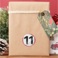 Number 11 red sticker | Zazzle
