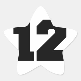 Number 12 Stickers | Zazzle
