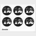Number 12 sticker | Zazzle