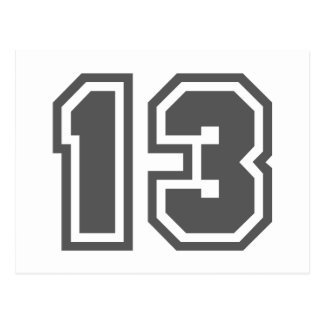 Number 13 Cards | Zazzle