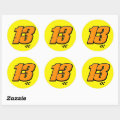 Number 13 - Sticker | Zazzle