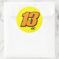 Number 13 - Sticker | Zazzle