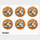 Number 14 Basketball and Players Classic Round Sticker | Zazzle