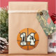 Number 14 Basketball and Players Classic Round Sticker | Zazzle