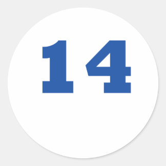 Number 14 Stickers | Zazzle