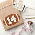 Number 14 Football Sticker. Oval Sticker | Zazzle