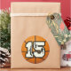 Number 15 Basketball and Players Classic Round Sticker | Zazzle