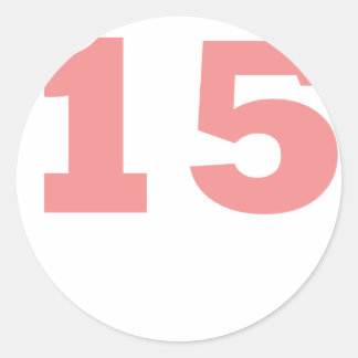Number 15 Stickers | Zazzle