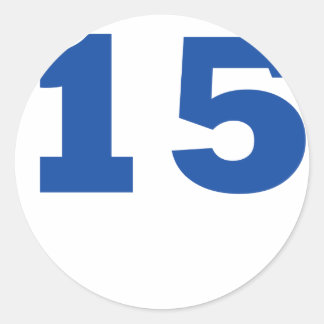 Number 15 Stickers | Zazzle