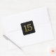 Number 15 Gold Square Sticker | Zazzle