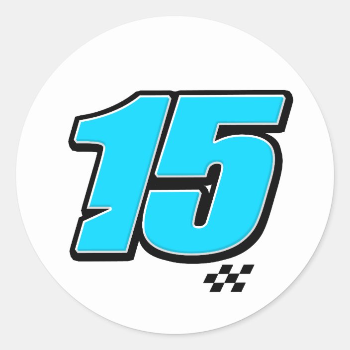Number 15 - Sticker | Zazzle.com