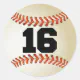 Number 16 Baseball Classic Round Sticker | Zazzle