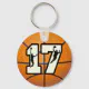 Number 17 Basketball and Players Keychain | Zazzle