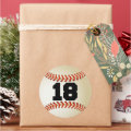 Number 18 Baseball Classic Round Sticker | Zazzle