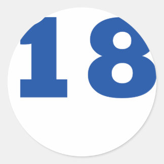 Number 18 Stickers | Zazzle