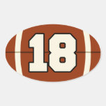 Number 18 Baseball Classic Round Sticker | Zazzle