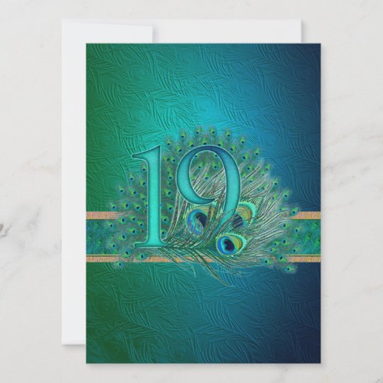 Number 19 / age / years / 19th birthday template | Zazzle.com