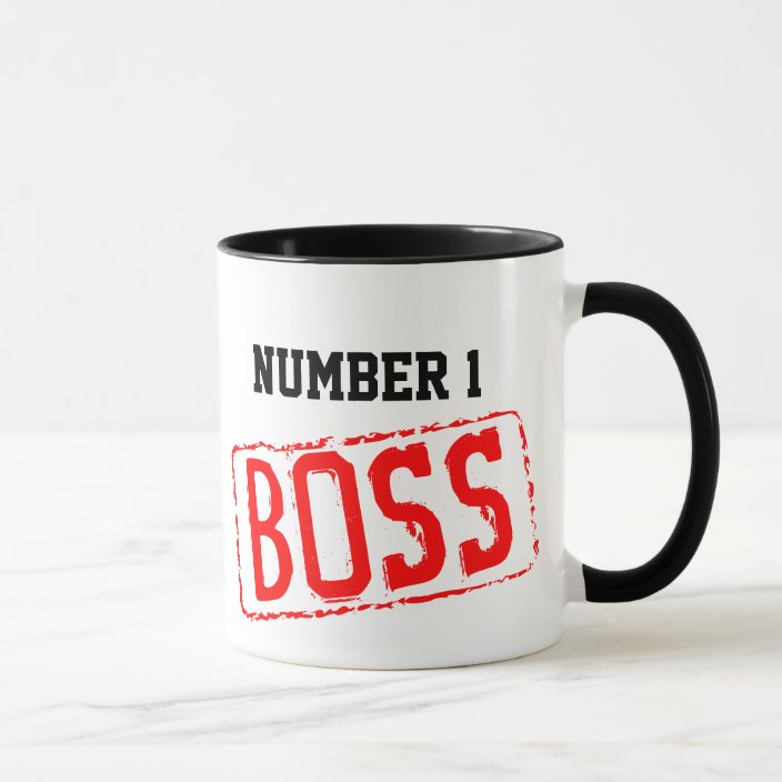 Number 1 Boss Coffee Mug | Motivational | Zazzle.com