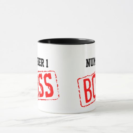 Number 1 Boss Coffee Mug | Motivational | Zazzle