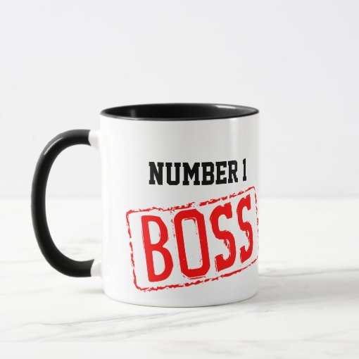 Number 1 Boss Coffee Mug | Motivational | Zazzle