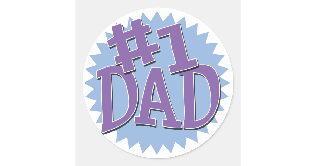 Number 1 Dad Stickers | Zazzle