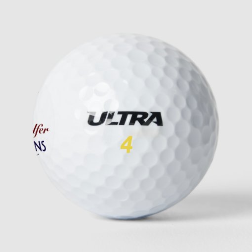 number 1 golfer custom monogram golf balls | Zazzle