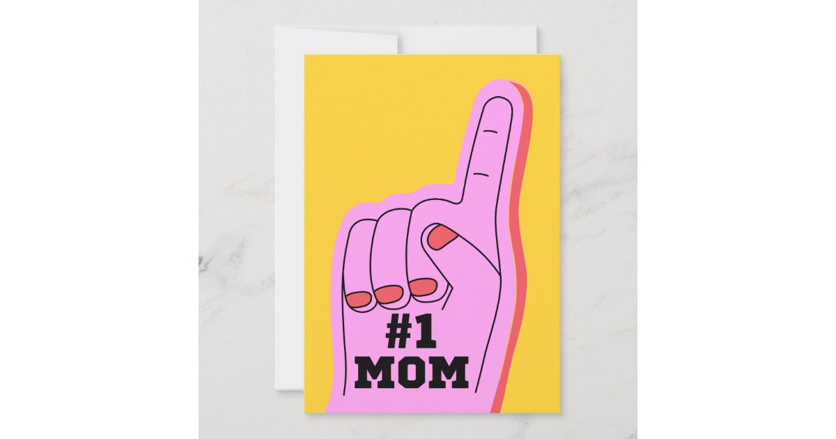 NUMBER 1 MOM HOLIDAY CARD | Zazzle