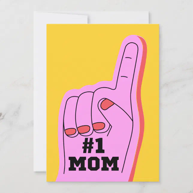 NUMBER 1 MOM HOLIDAY CARD | Zazzle